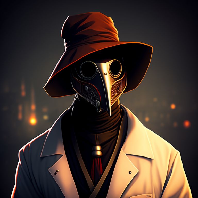 Plague Doctor Mask Drawing