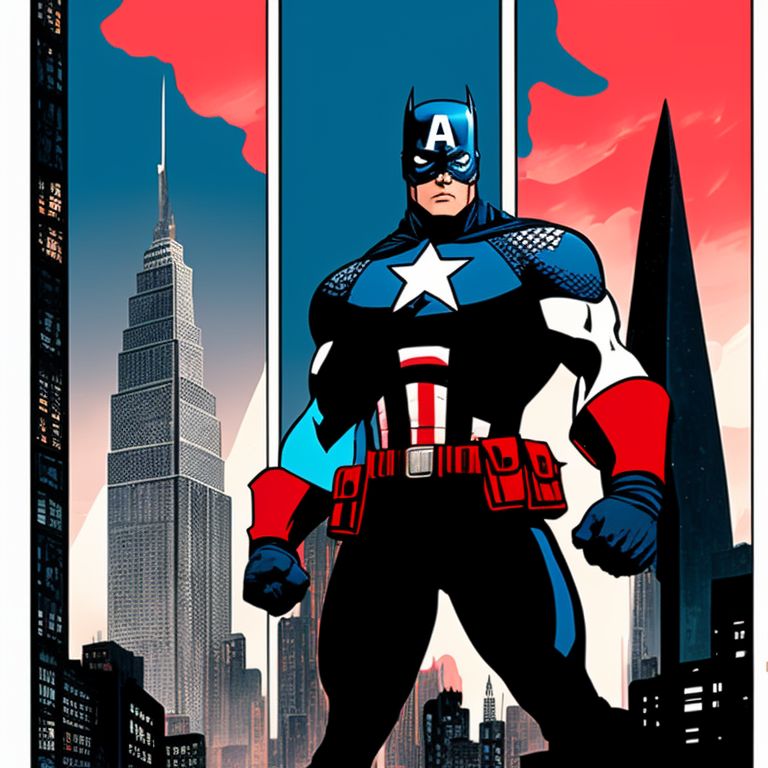 Captain America Comic Art