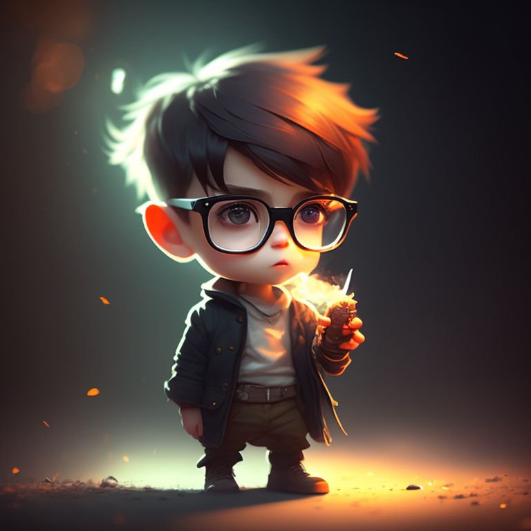 Chibi Glasses Boy