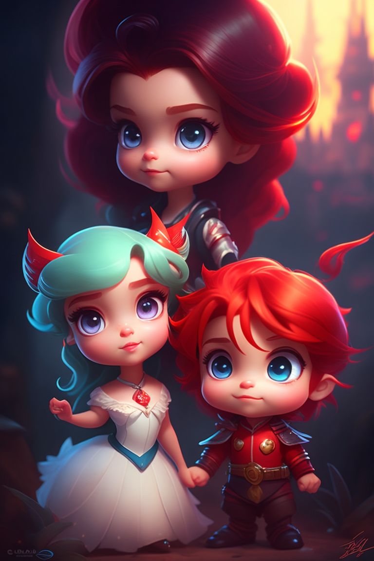 Chibi Disney Princess Ariel