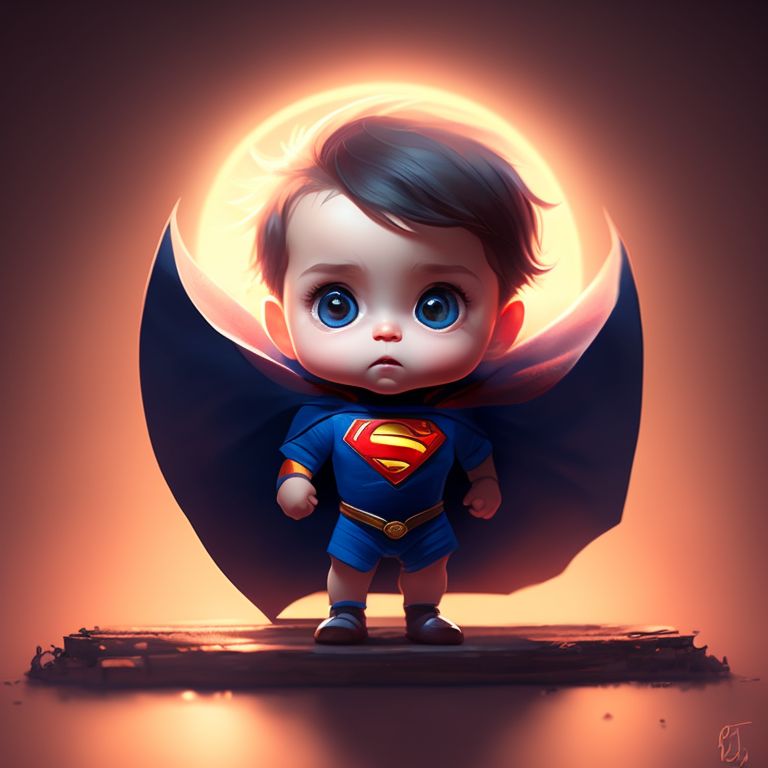Cute Baby Superman