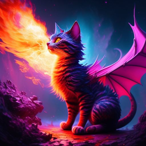 Fire Breathing Cat