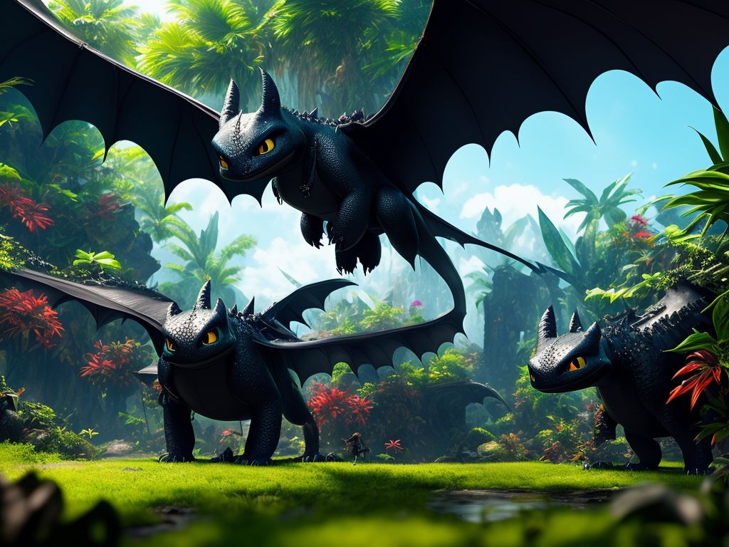 Giant Dragon From How To Train Your Dragon