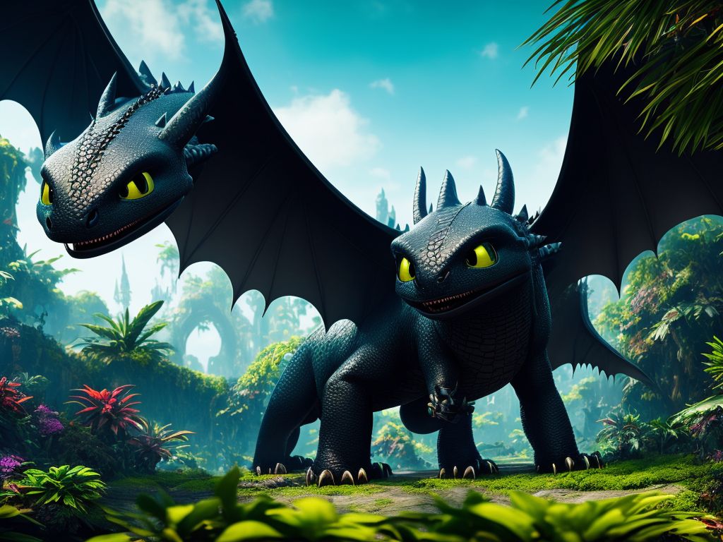 Giant Dragon From How To Train Your Dragon