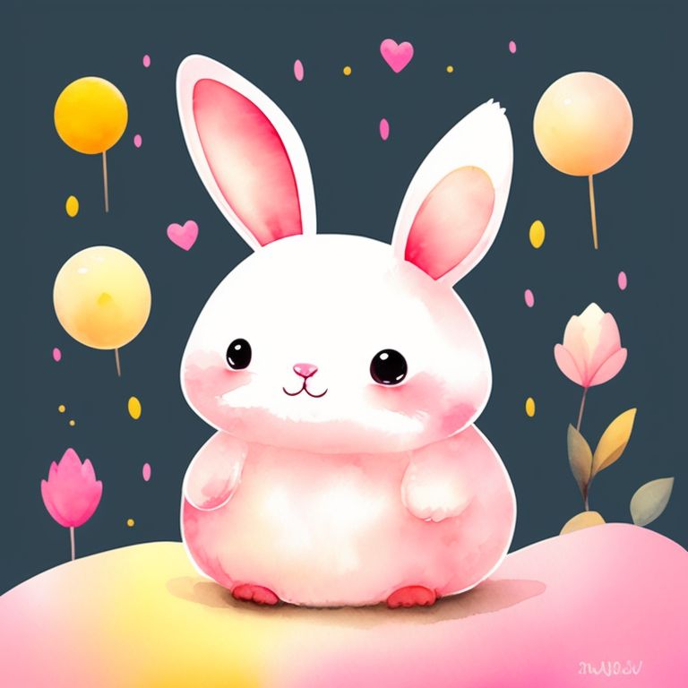 Clip Art Cute Bunnies Wallpaper