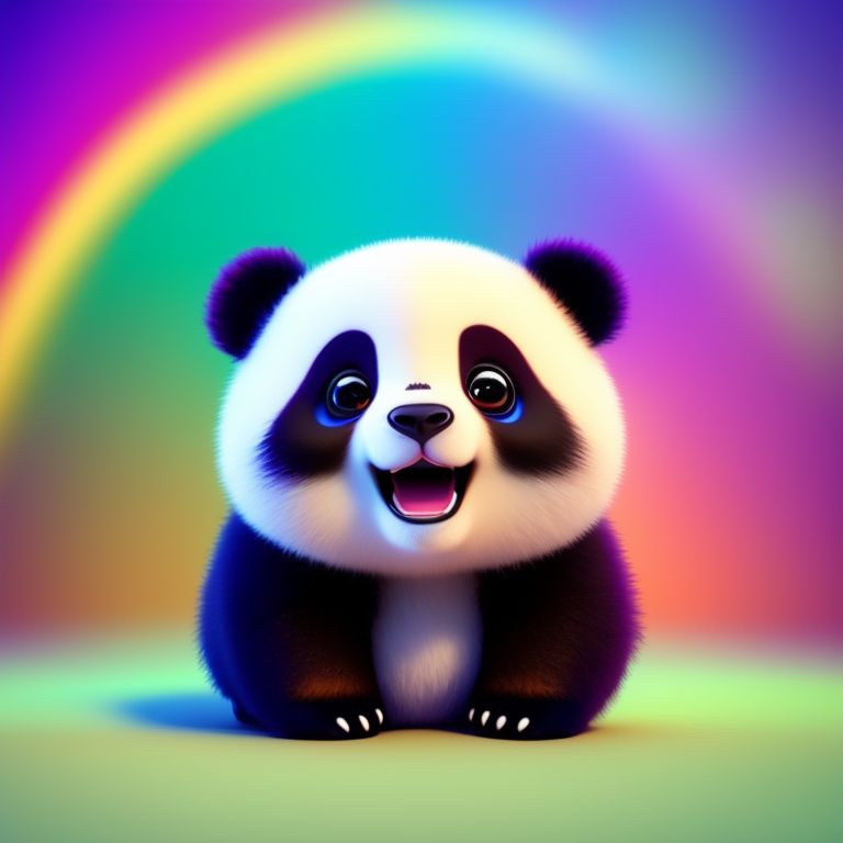 Colorful Panda Wallpaper
