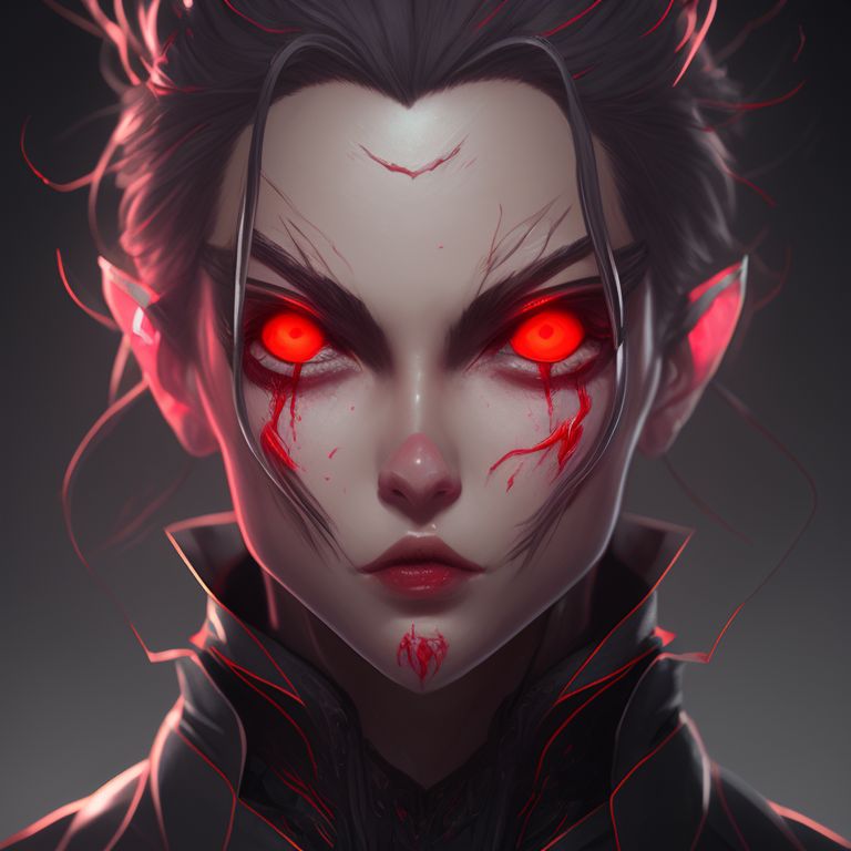 Anime Evil Red Eyes