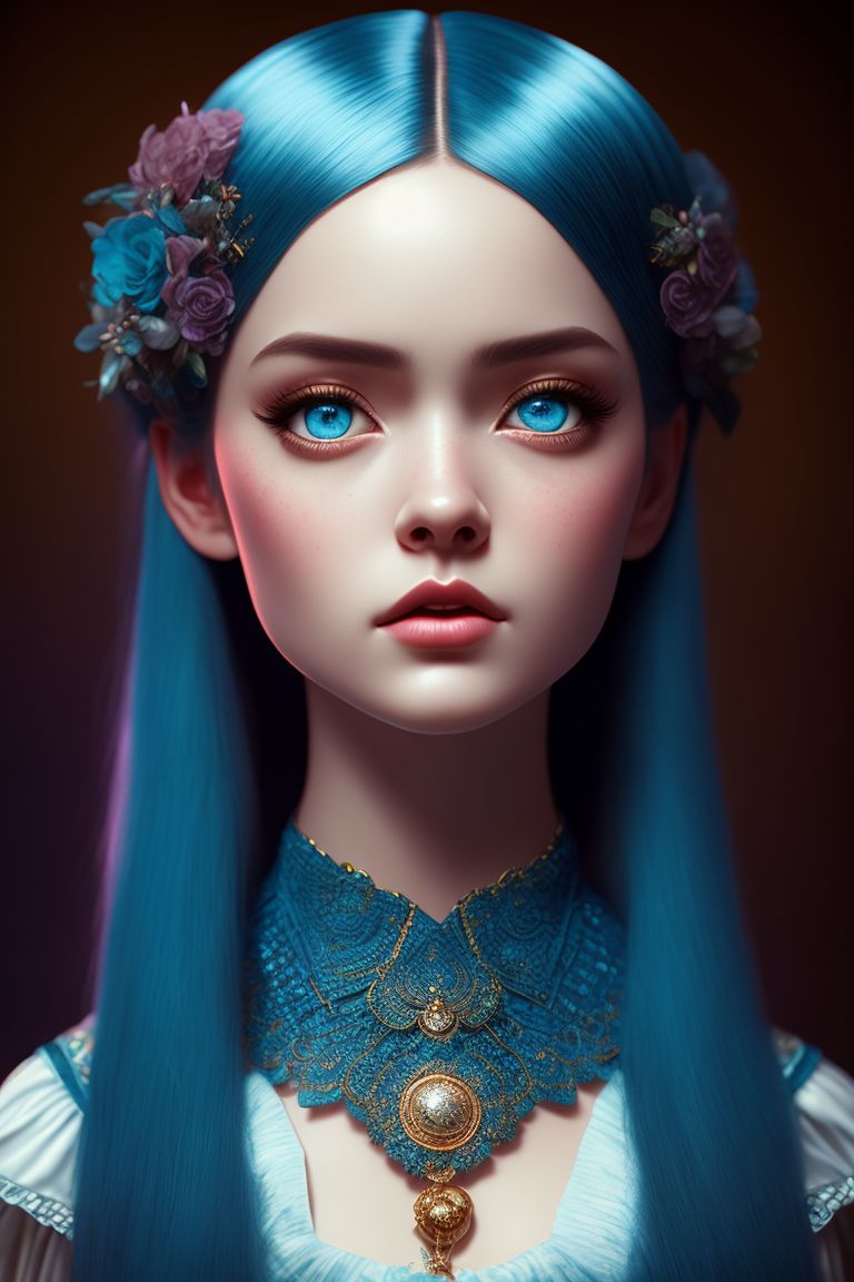 naive-monkey30: Women with blue eyes and blue skirt