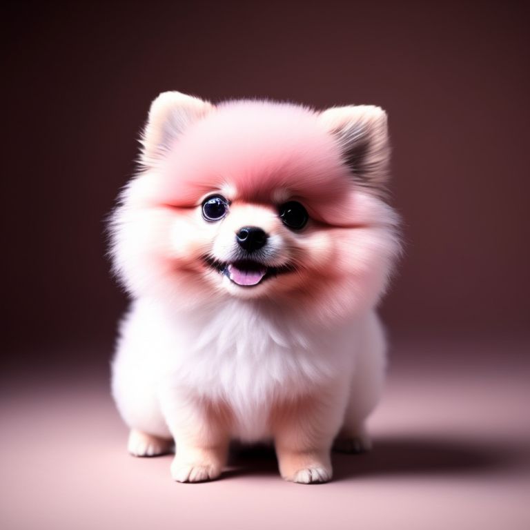 Pink Pomeranian Puppies