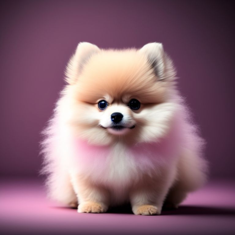 Pink Pomeranian Puppies