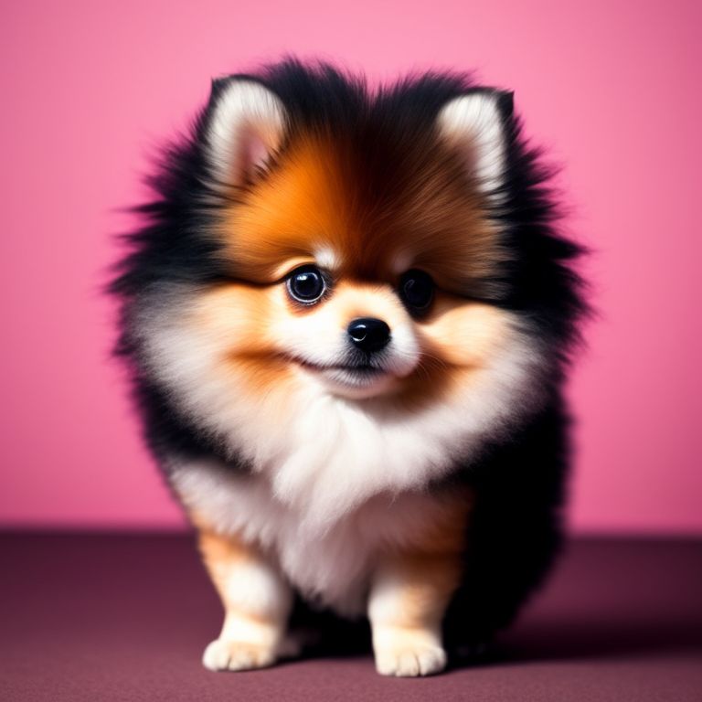 Pink Pomeranian Puppies