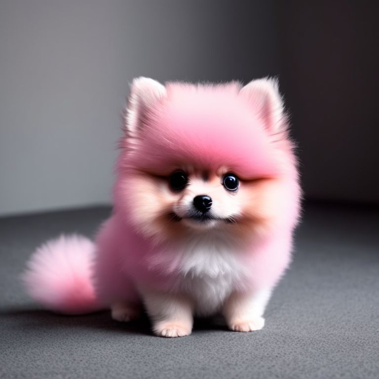 Pink Pomeranian Puppies