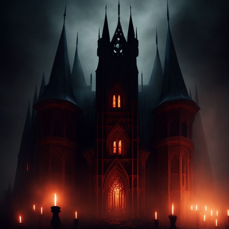 Gothic Castle Painting