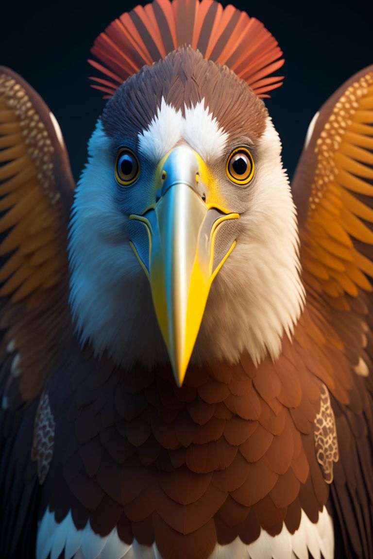 cheery-mink702: Philippine eagle animated with wide wings