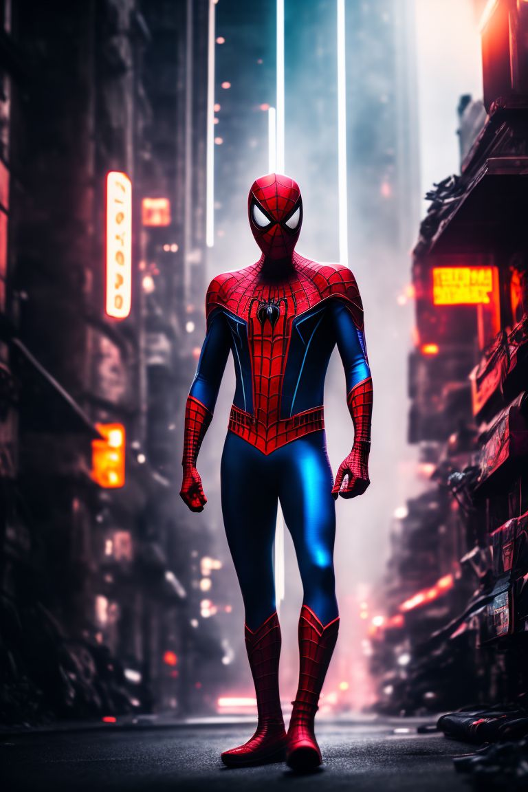 Spider Man Full Body Cartoon