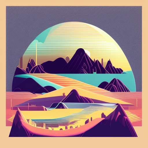 heathercooper: Pop art deco noveau, flat 2d vector design, pastels ...