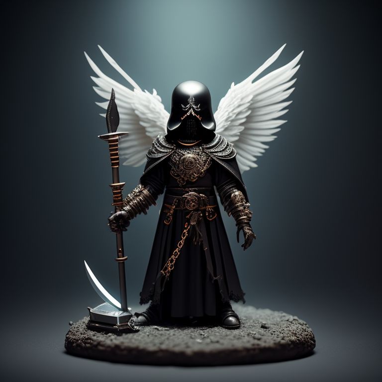 basic-jay104: Angel of death with black divine sword