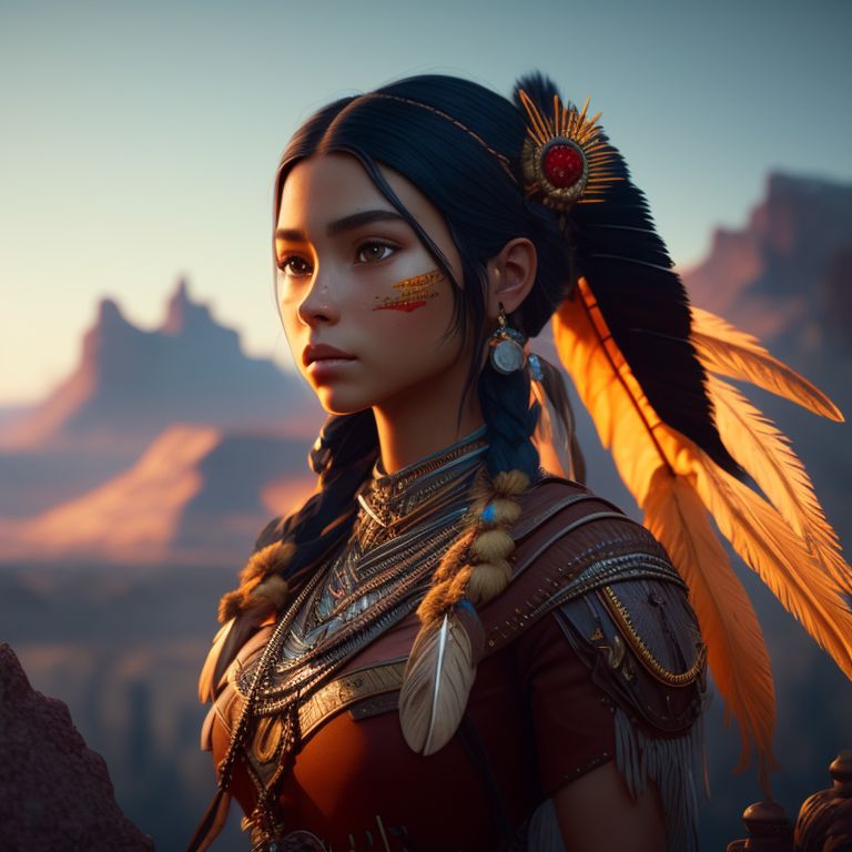 Native American Women Artwork