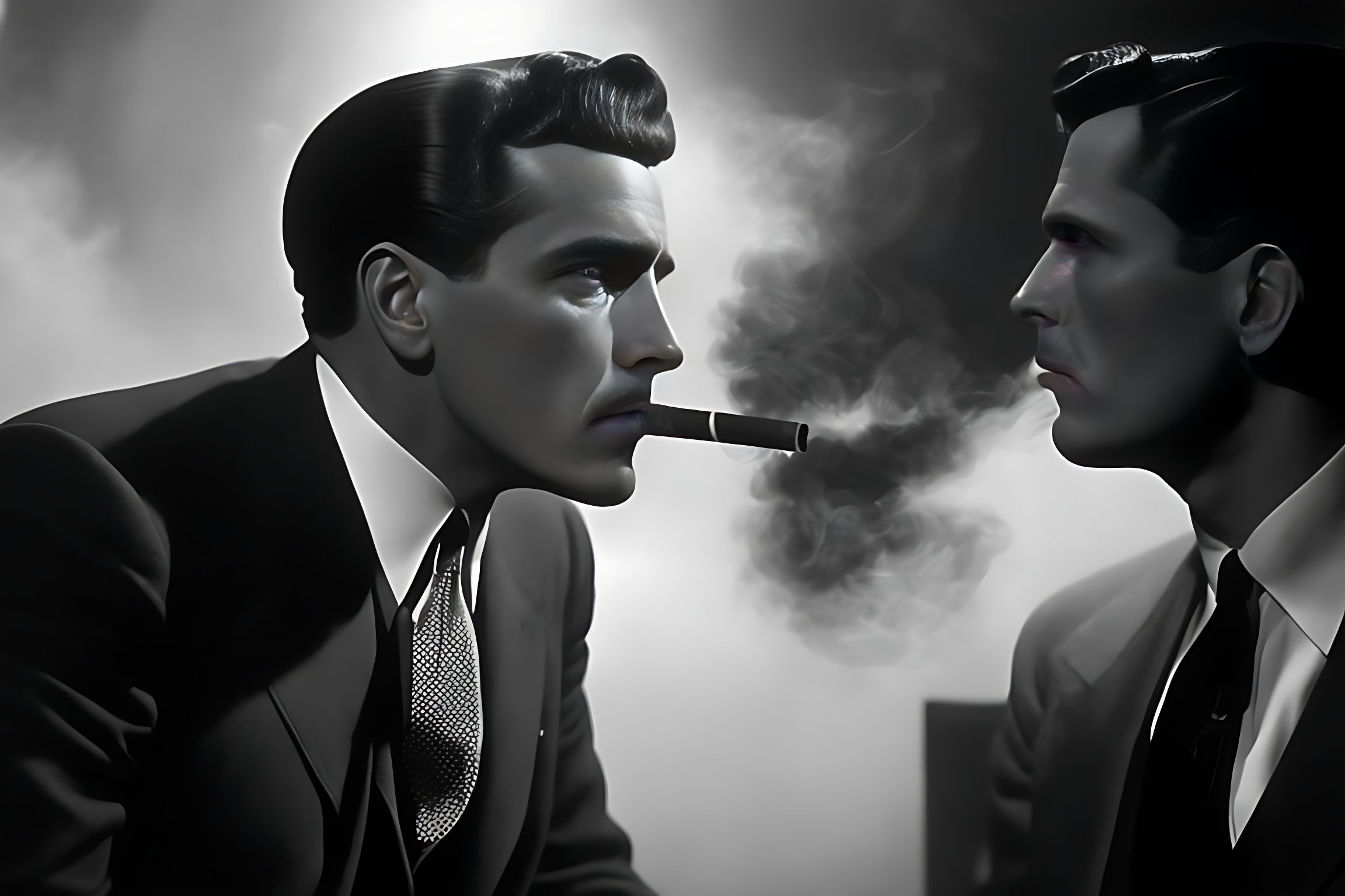 addison: Bright spotlight highlighting smoke rising from cigarette ...