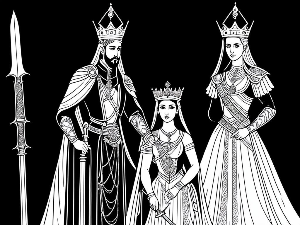 King And Queen Drawing Easy