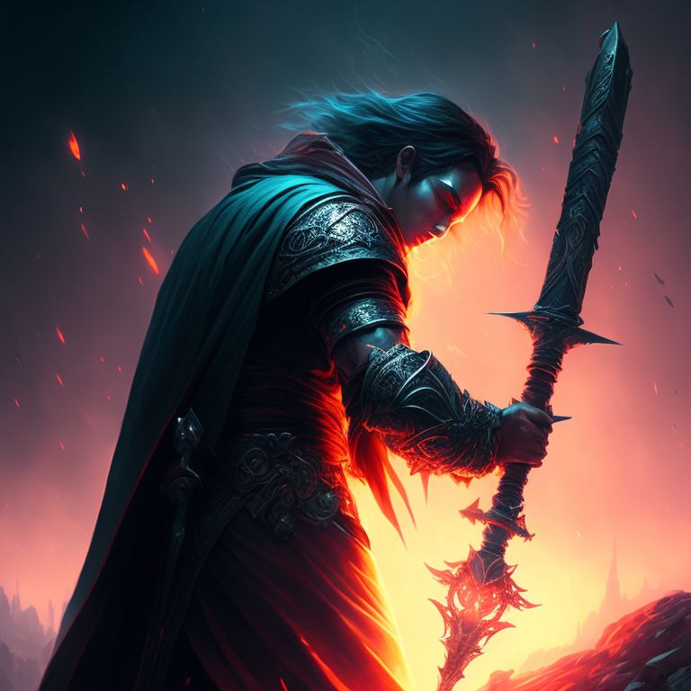 subtle-fly234: undead man white skin holding war hammer