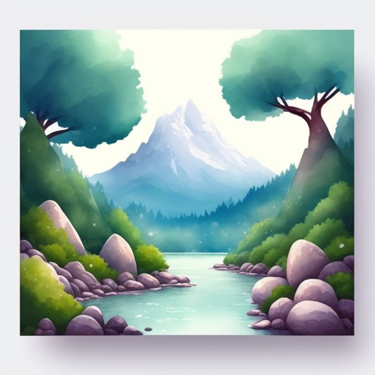Realistic River Drawing