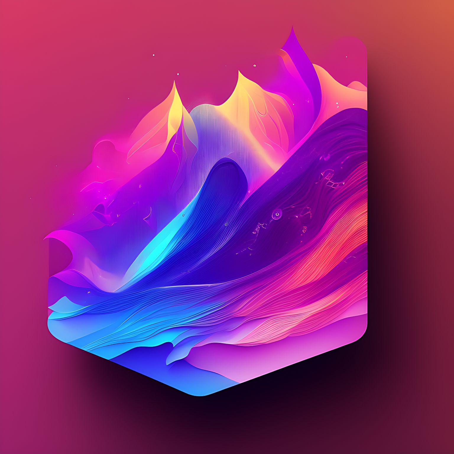 heathercooper: AI App logo, layers floating a stacked format, vector ...
