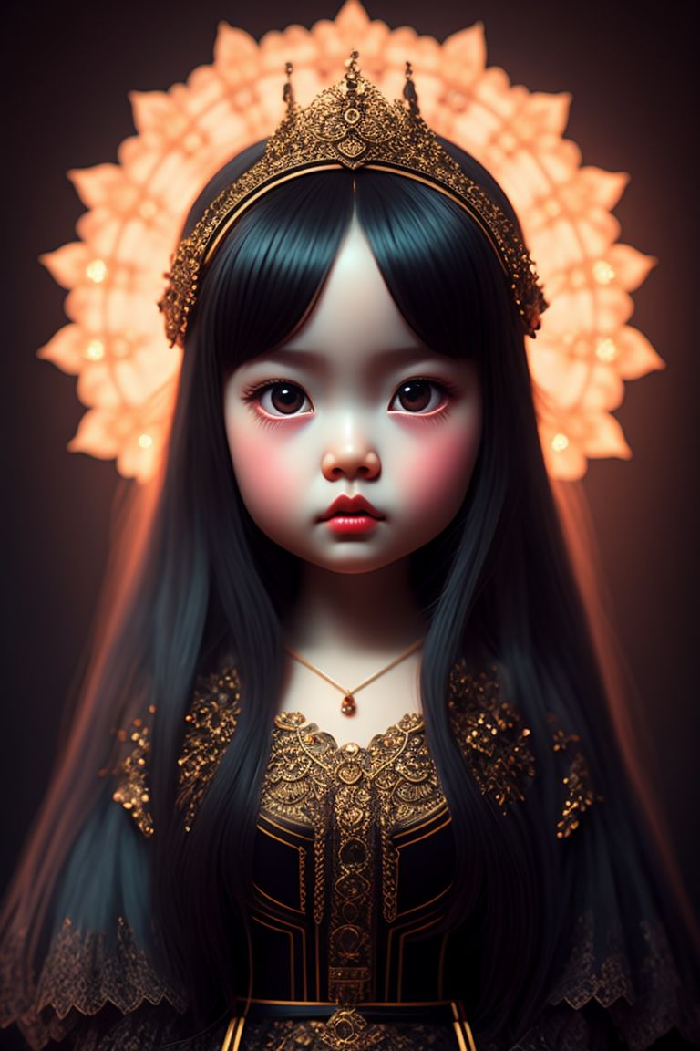 rare-magpie406: cute baby hyuna with black hair