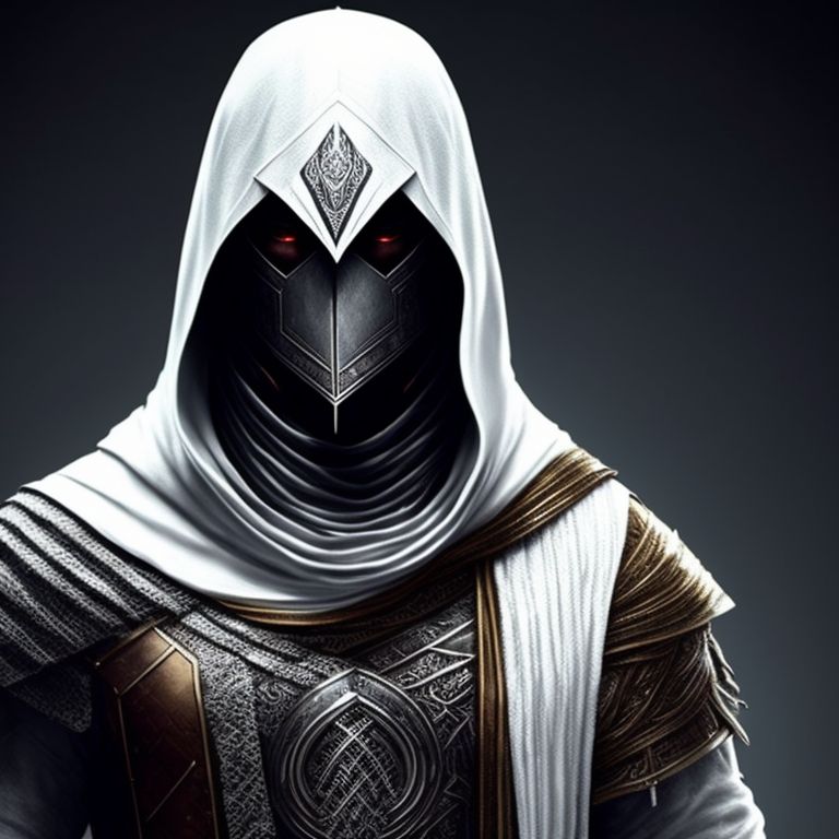 woozy-rabbit546: A man wearing white clothes and a hood like in ...