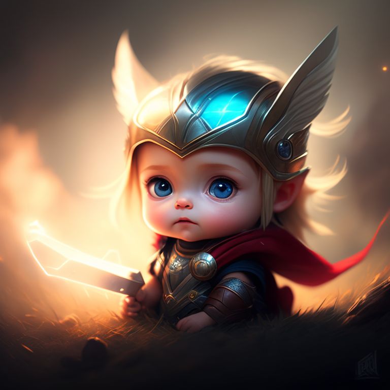Baby Thor Cartoon