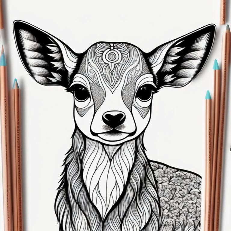 Fawn Coloring Page