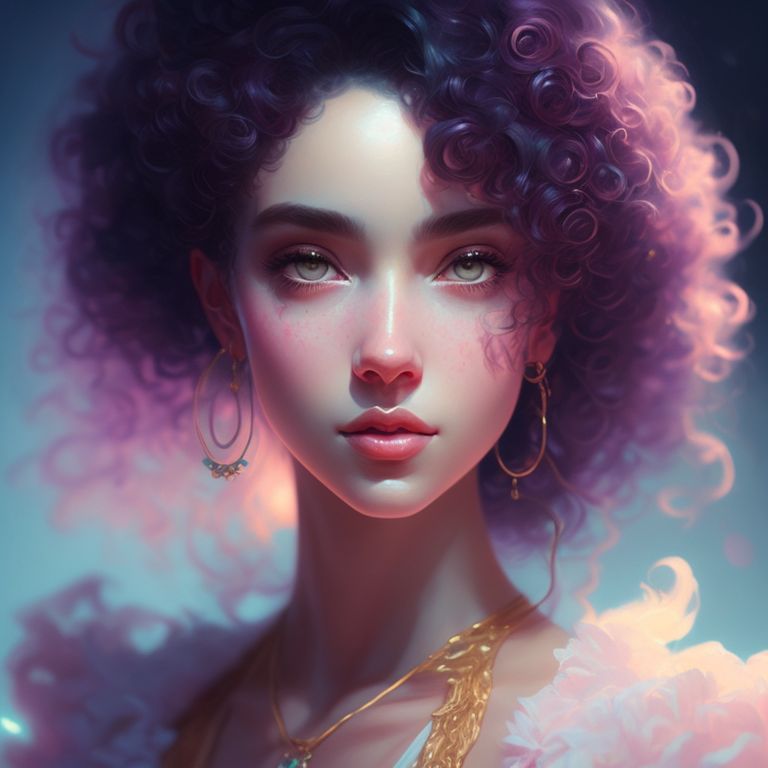 Harsh Panda537 Woman With Curly Hair