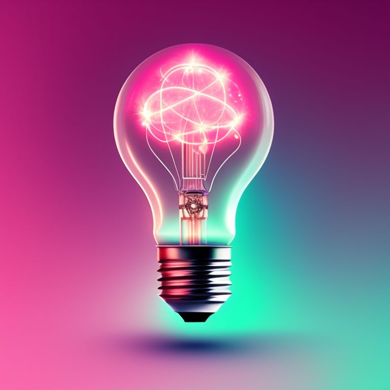 Pink Light Bulb