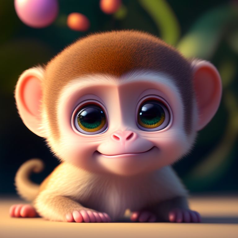 Monkey With Giant Eyes