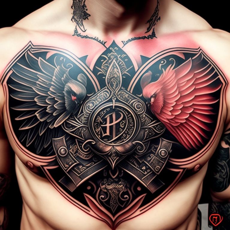 Scripture Chest Tattoos For Men