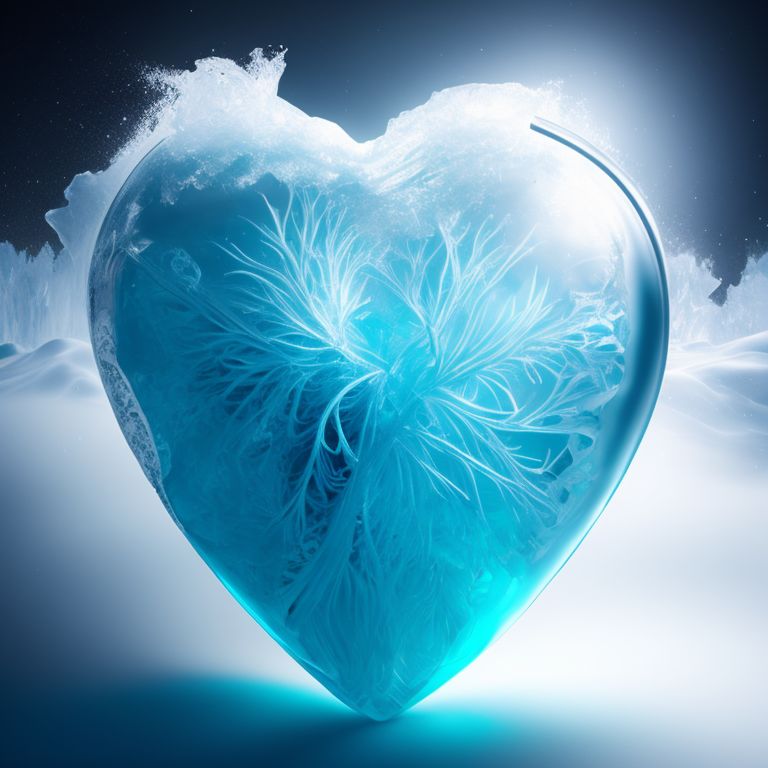 Frozen Human Heart