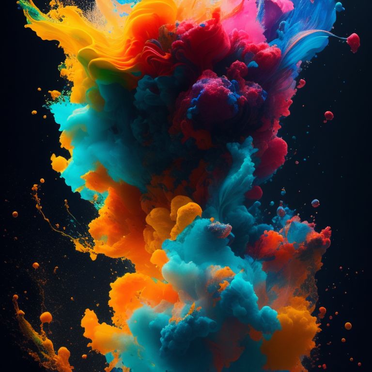 Color Ink In Water