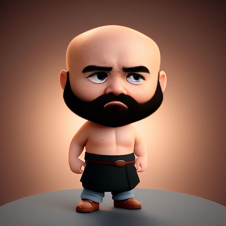 icy-locust852: Bald and bearded Chibi