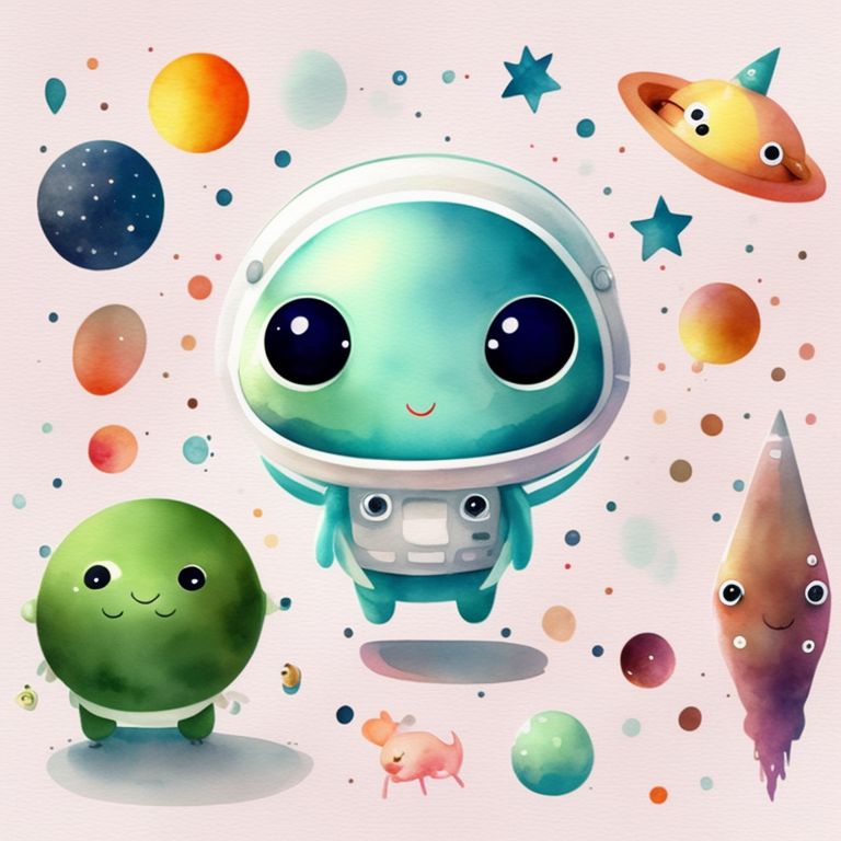 Big Head Alien Space