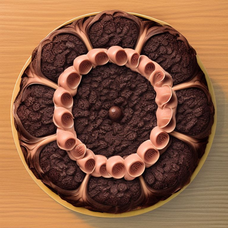 Chocolate Cake Top View
