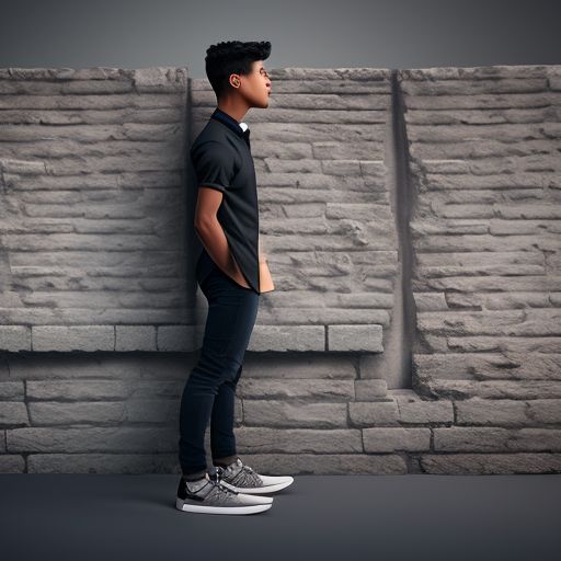 Hands Pushing A Wall