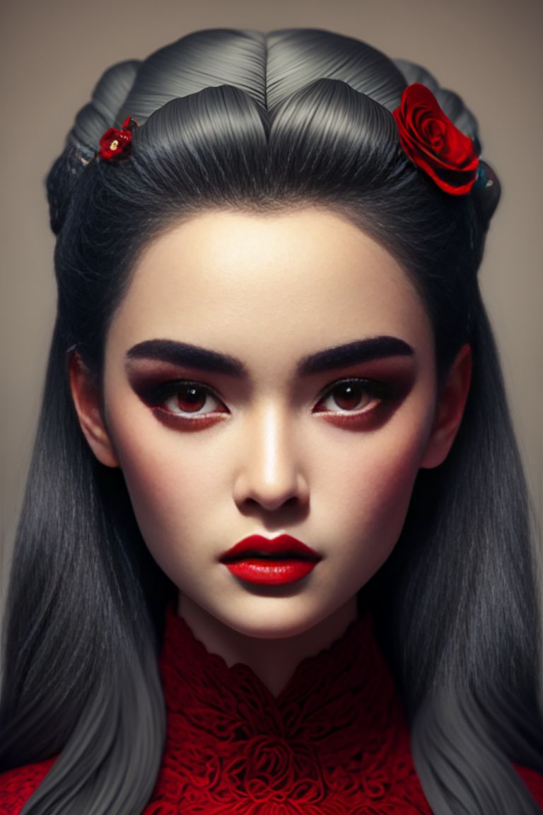 unsung-duck7: sexy woman with soft facial features, gray long hair ...