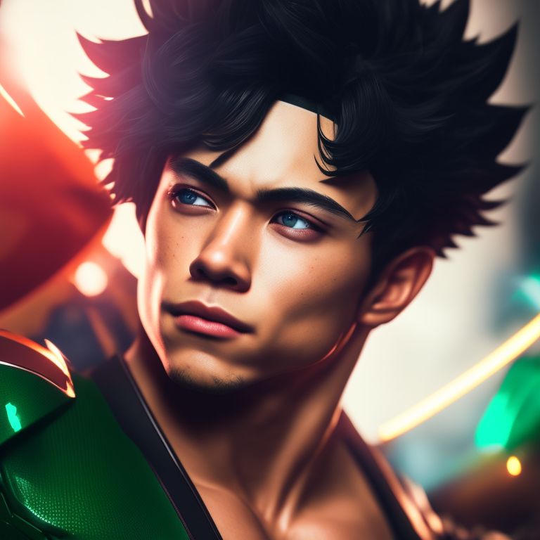 back-mule132: Hyper realistic high details Midoriya Izuku full power ...