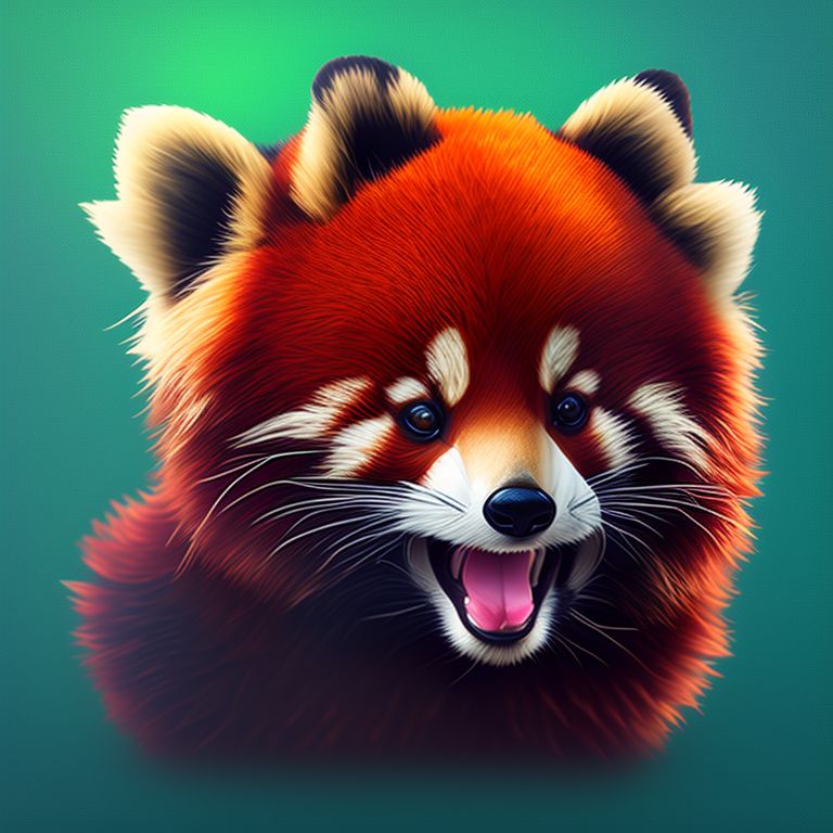 Smiling Red Panda