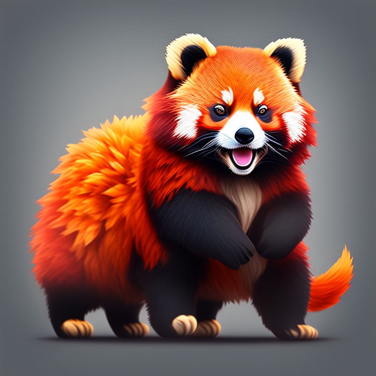 Smiling Red Panda