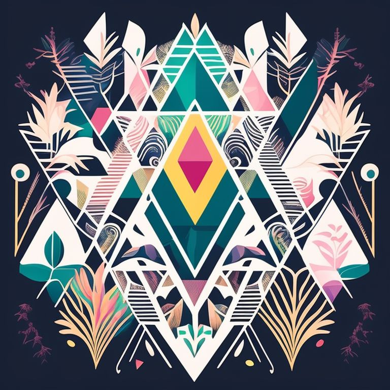 growing-hawk215: Geometric Jungle: Triangle design with intricate ...