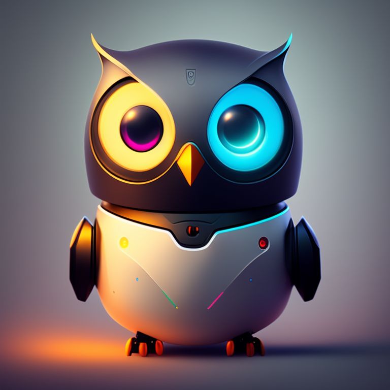 Smart Solar Bright Eyed Owl Clipart