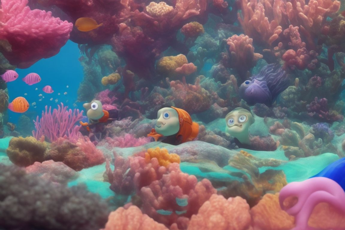 Finding Nemo Coral Reef Scene
