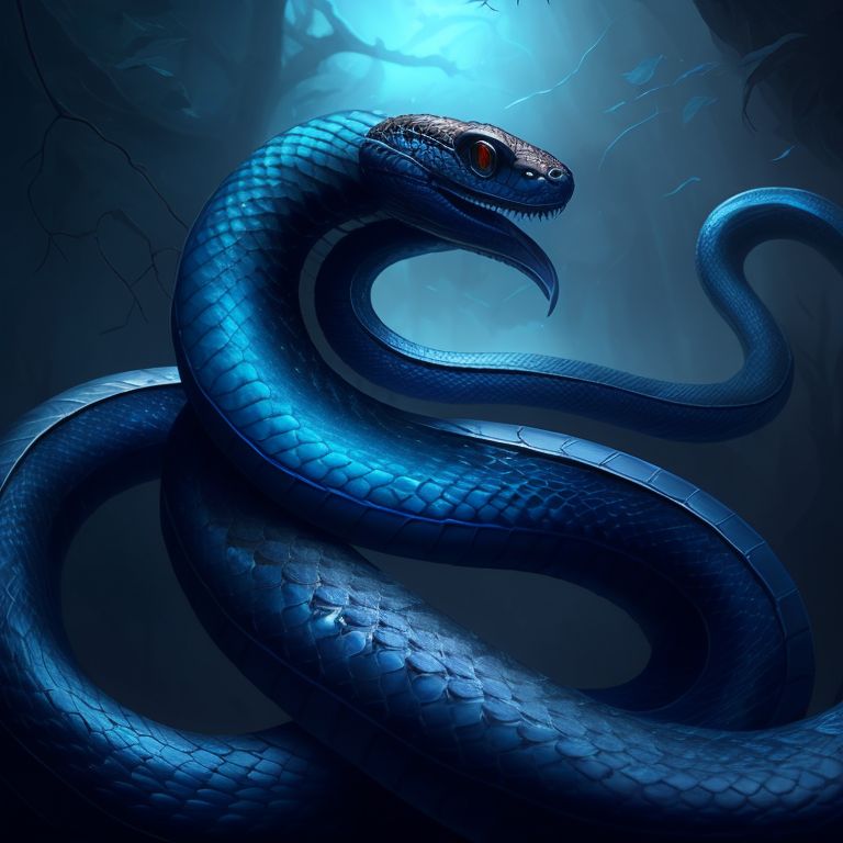 Blue Snake Wallpaper