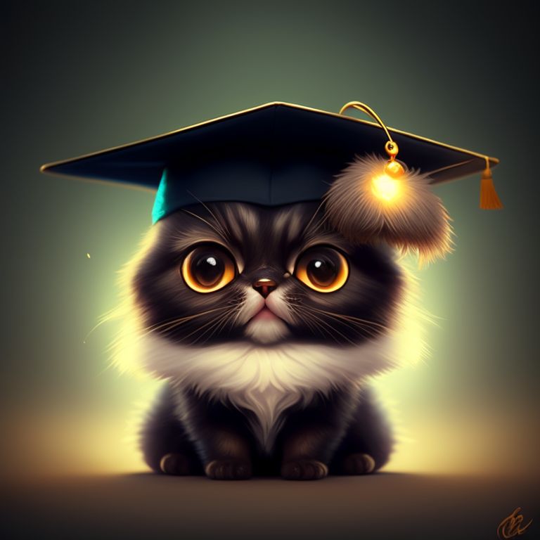 Grumpy Cat Graduation Cap